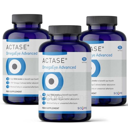 Actase OmegaEye Advanced Capsules from £27.45 per bottle Eyecare Partners