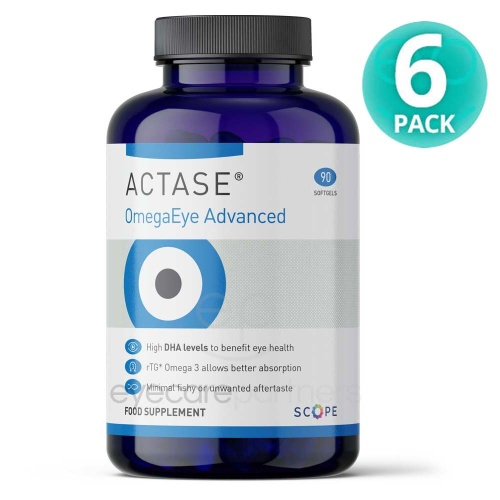Actase OmegaEye Advanced Capsules from £27.45 per bottle Eyecare Partners