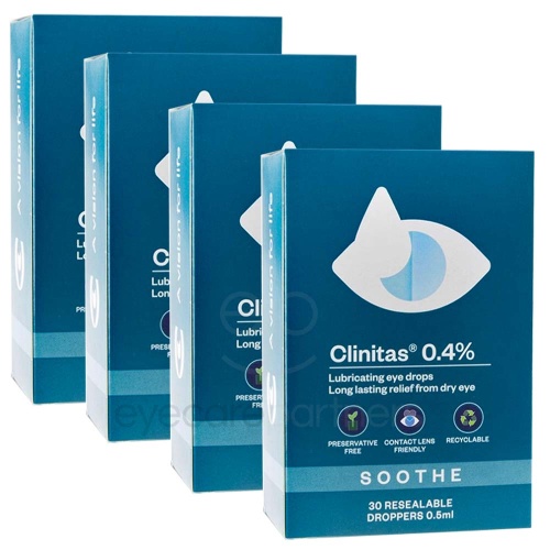Clinitas 0.4% UD Dry Eye Drops 4 Pack Eyecare Partners