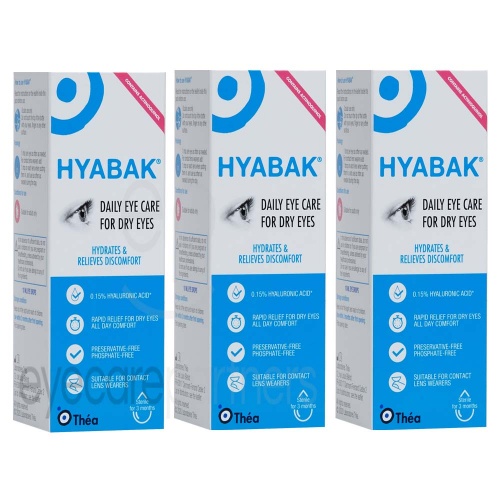 Buy Hyabak Eye dry eye drops from £9.75 p/bottle Eyecare Partners