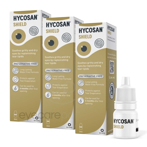 Hycosan Shield Eye Drops only £19.95 per bottle Eyecare Partners