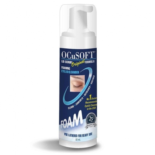 Ocusoft Foam Cleanser for Blepharitis from £8.95 per bottle| Eyecare ...