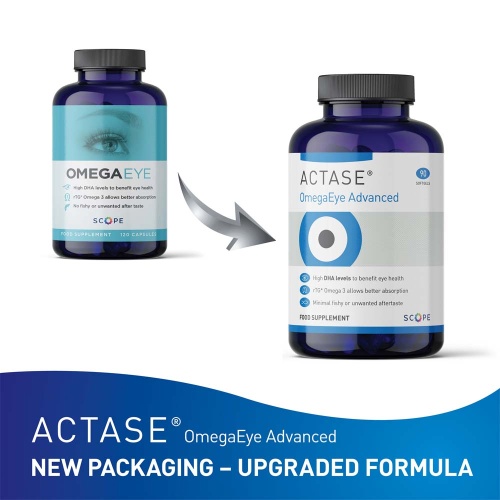 Actase OmegaEye Advanced Capsules from £27.45 per bottle Eyecare Partners