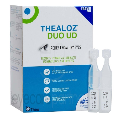 Thealoz DUO UD Unit Dose Vials Dry Eye drops Eyecare Partners